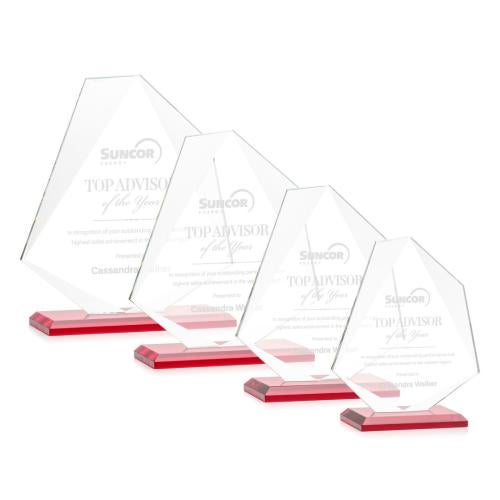 McGhee Red Unique Crystal Trophy TFY-AWS8431-R
