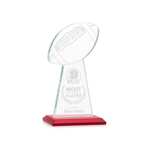 Edenwood Football Red Towers Crystal Trophy TFY-AWS4501-FR