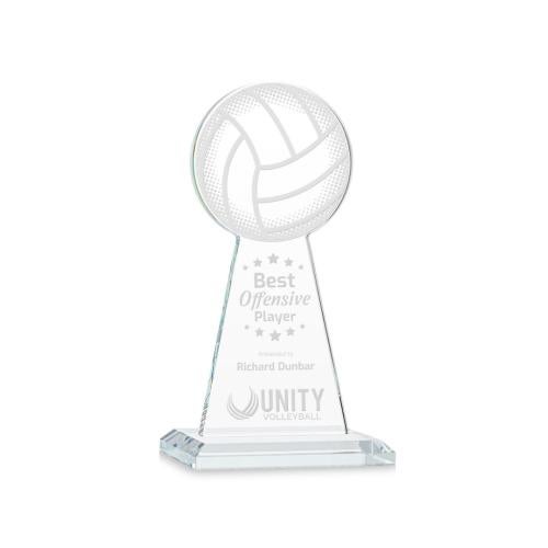 Edenwood Volleyball Clear Towers Crystal Trophy | Crystal Trophies