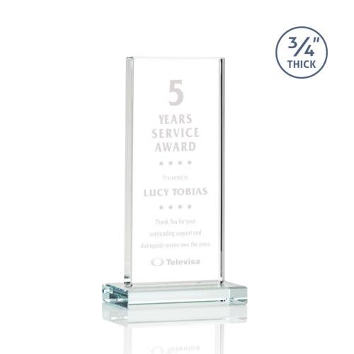 Prieto Clear Rectangle Crystal Trophy TFY-AWS2182