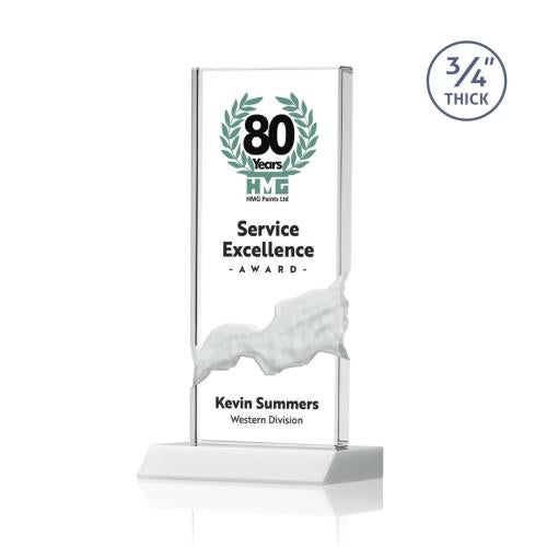 Rubin Full Color Fagan Rectangle Crystal Trophy TFY-AWV3231-W