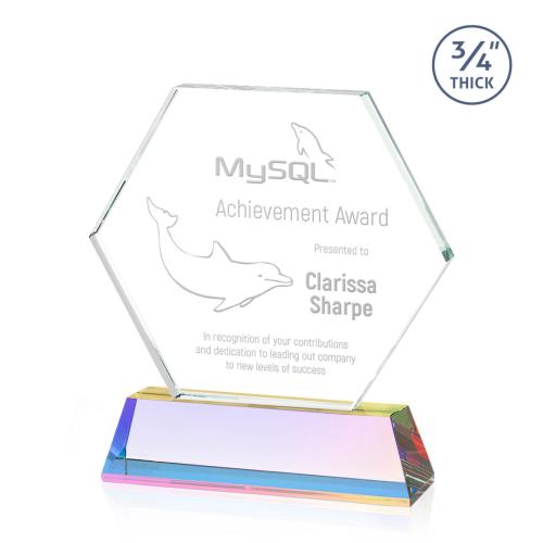 Colvin Prismatic Polygon Crystal Trophy TFY-OPT9581-M