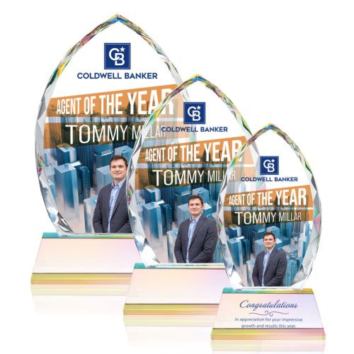 Grossman Full Color on Helton Prismatic Peaks Crystal Trophy