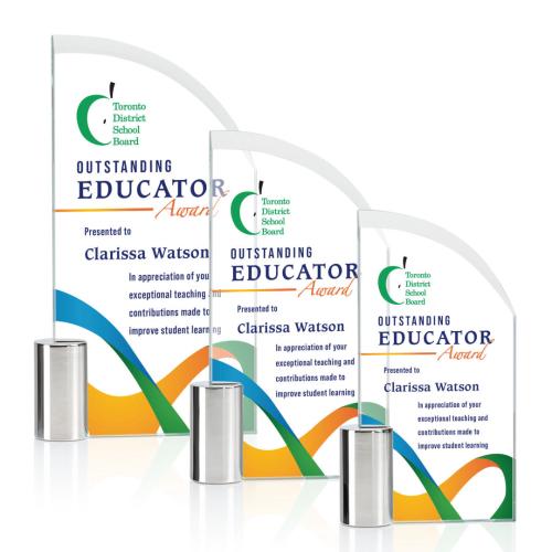 Finch Full Color Peaks Crystal Trophy TFY-AWV8711