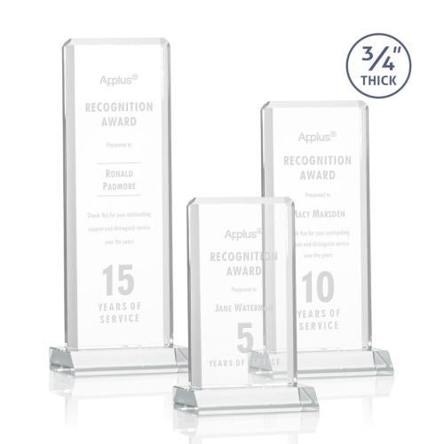 Stubbs Clear Rectangle Crystal Trophy TFY-AWS2021