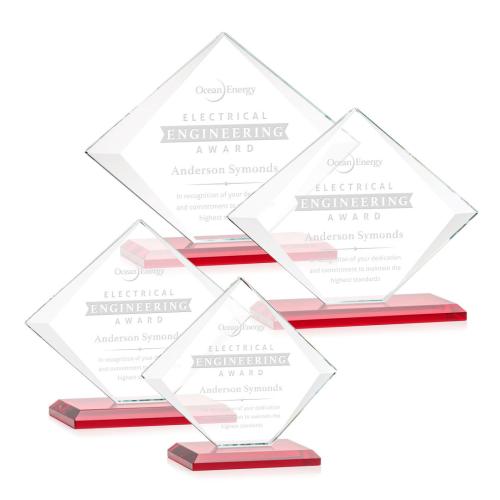 Latham Red Crystal Trophy TFY-AWS8401-R | Crystal Trophies