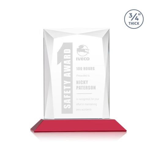Cassidy Red Rectangle Crystal Trophy TFY-AWS1701-R