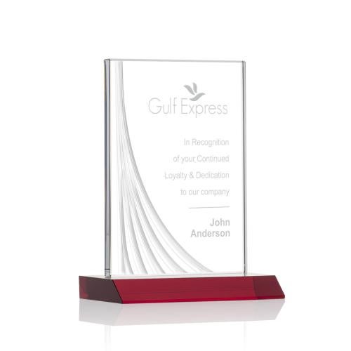 Goldstein Liquid Red Rectangle Crystal Trophy TFY-AWS7082-R