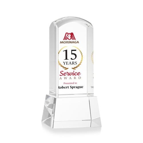 Silkwood Full Color on Base Clear Towers Crystal Trophy