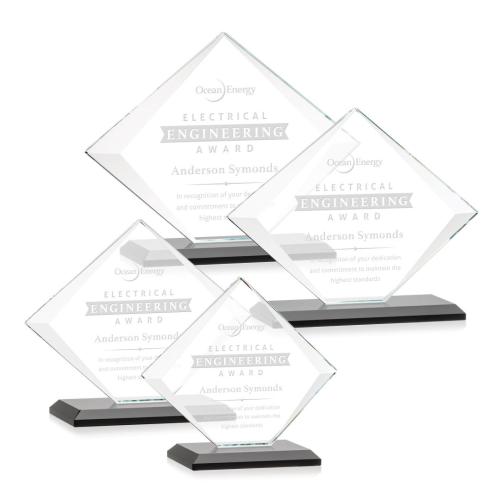 Latham Black Crystal Trophy TFY-AWS8401-K | Crystal Trophies